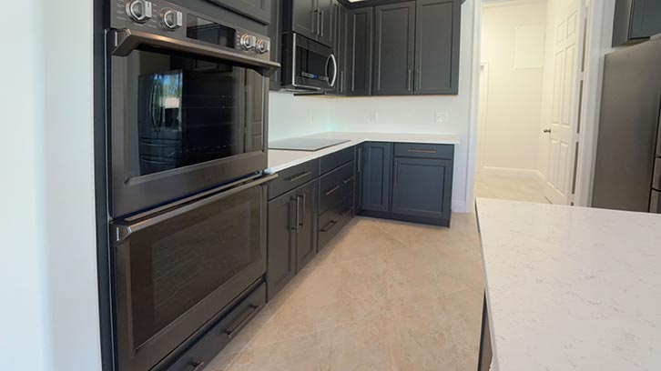 Kitchen with Hanging Oven - RJM Custom Homes