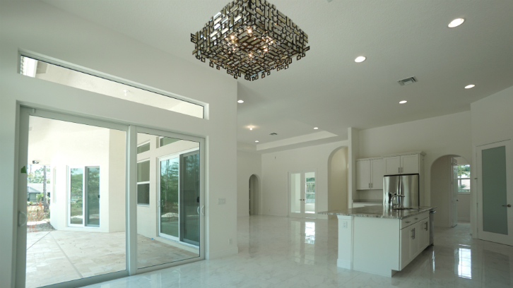 Pinewood Open Living Area and Kitchen - RJM Custom Homes