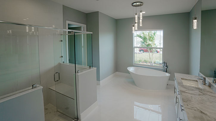 Master Bathroom (Sage Floorplan) - RJM Custom Homes