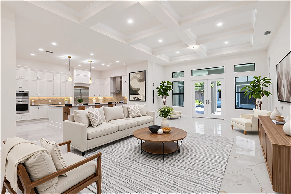 Open Living Space - RJM Custom Homes